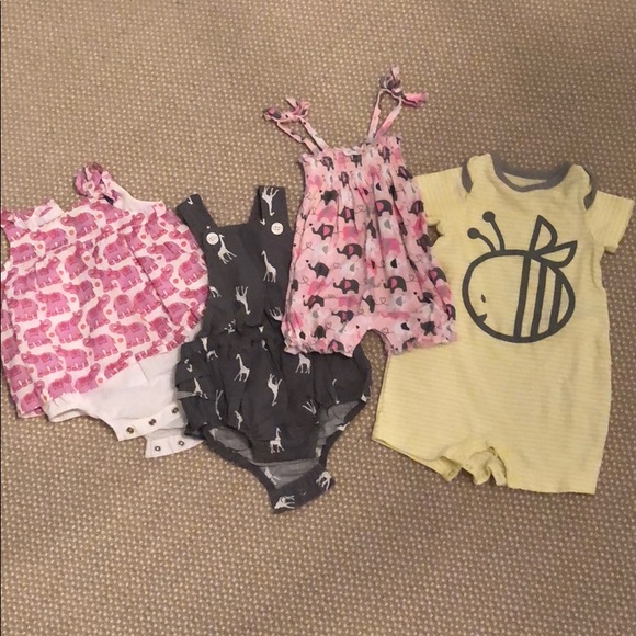 Mud Pie | One Pieces | Elephants Giraffe Bumble Bee Onesie Bubbles 36m ...